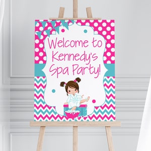 Printable Makeup Spa Party Bundle, Spa Party Invitation, Spa Party ...