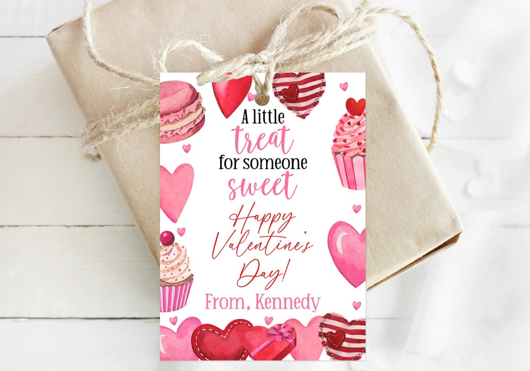 Editable A Little Treat for Someone Sweet Printable Valentine - Etsy