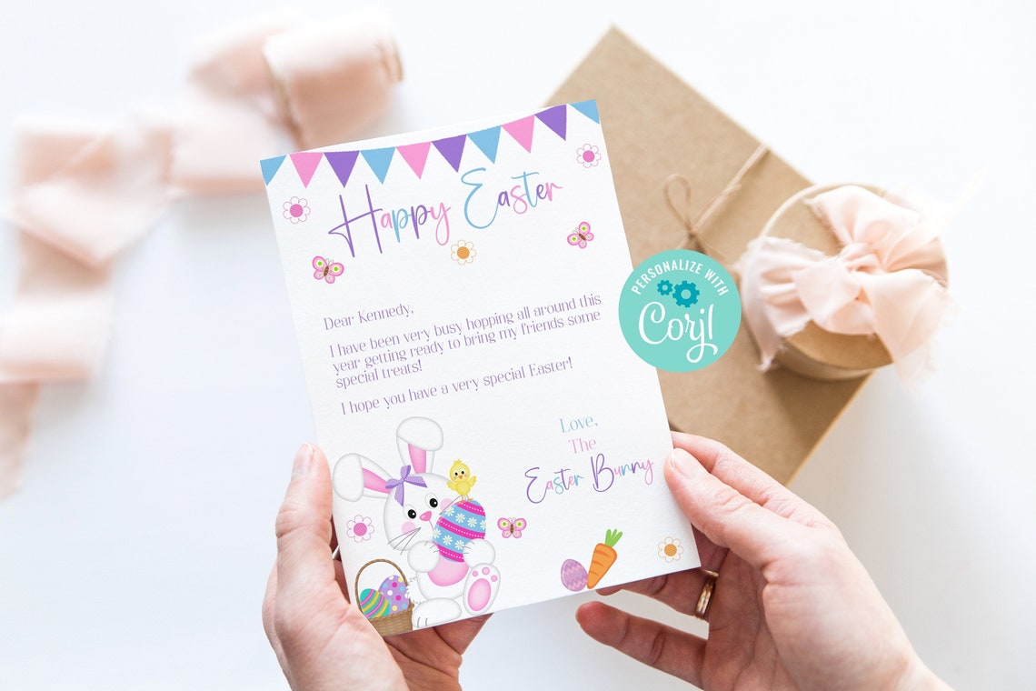 Editable Letter From the Easter Bunny, Easter Bunny Letter, Easter ...