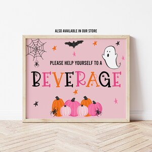 Printable Treat Sign, Halloween Birthday Party, Halloween Baby Shower ...