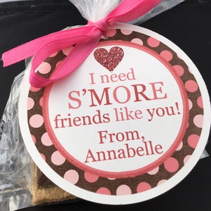 Smore Valentine Tag Classroom Valentines Kids Valentines - Etsy