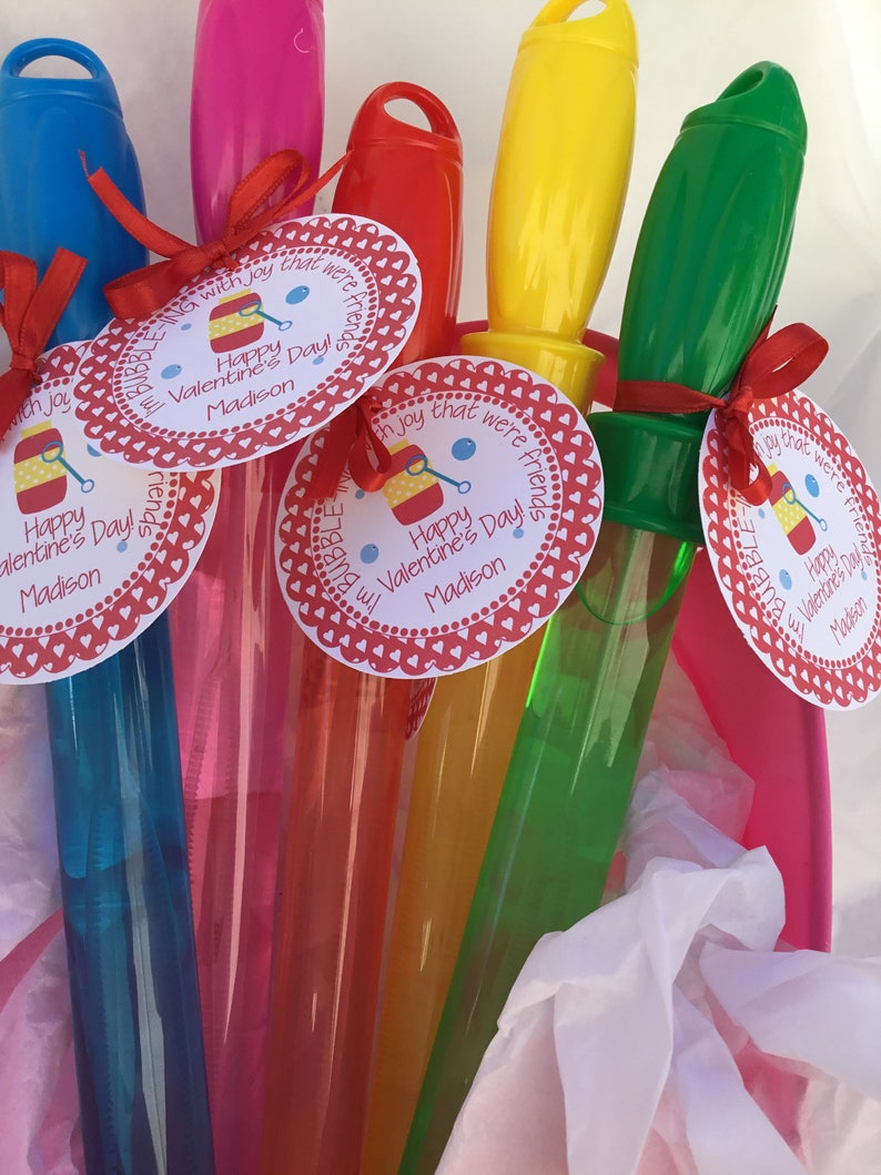 Bubble Valentine Tag Valentine Bubbles Bubble-ing With Joy - Etsy