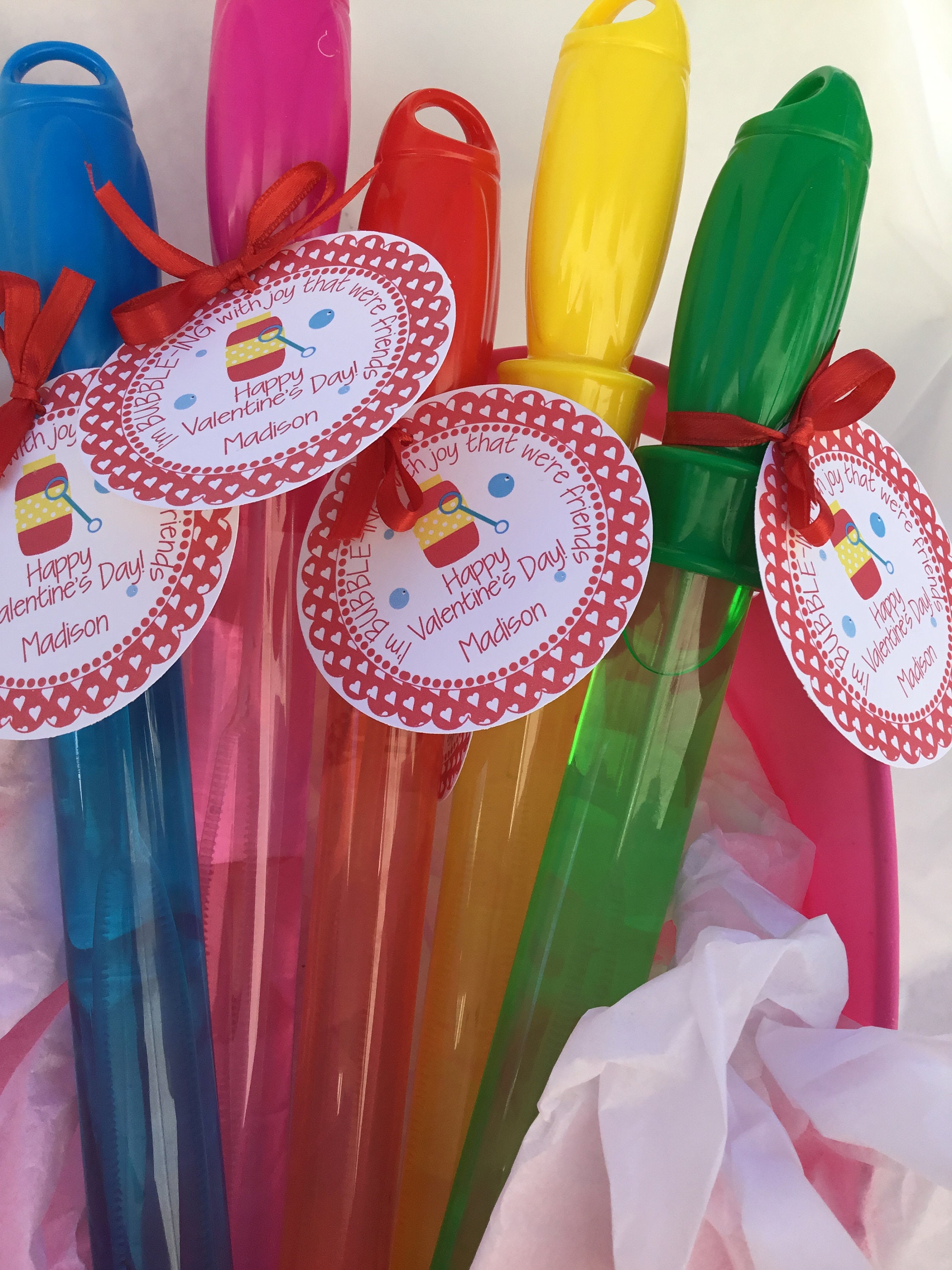 Editable Bubble Valentine Tag Printable Tags Valentine | Etsy