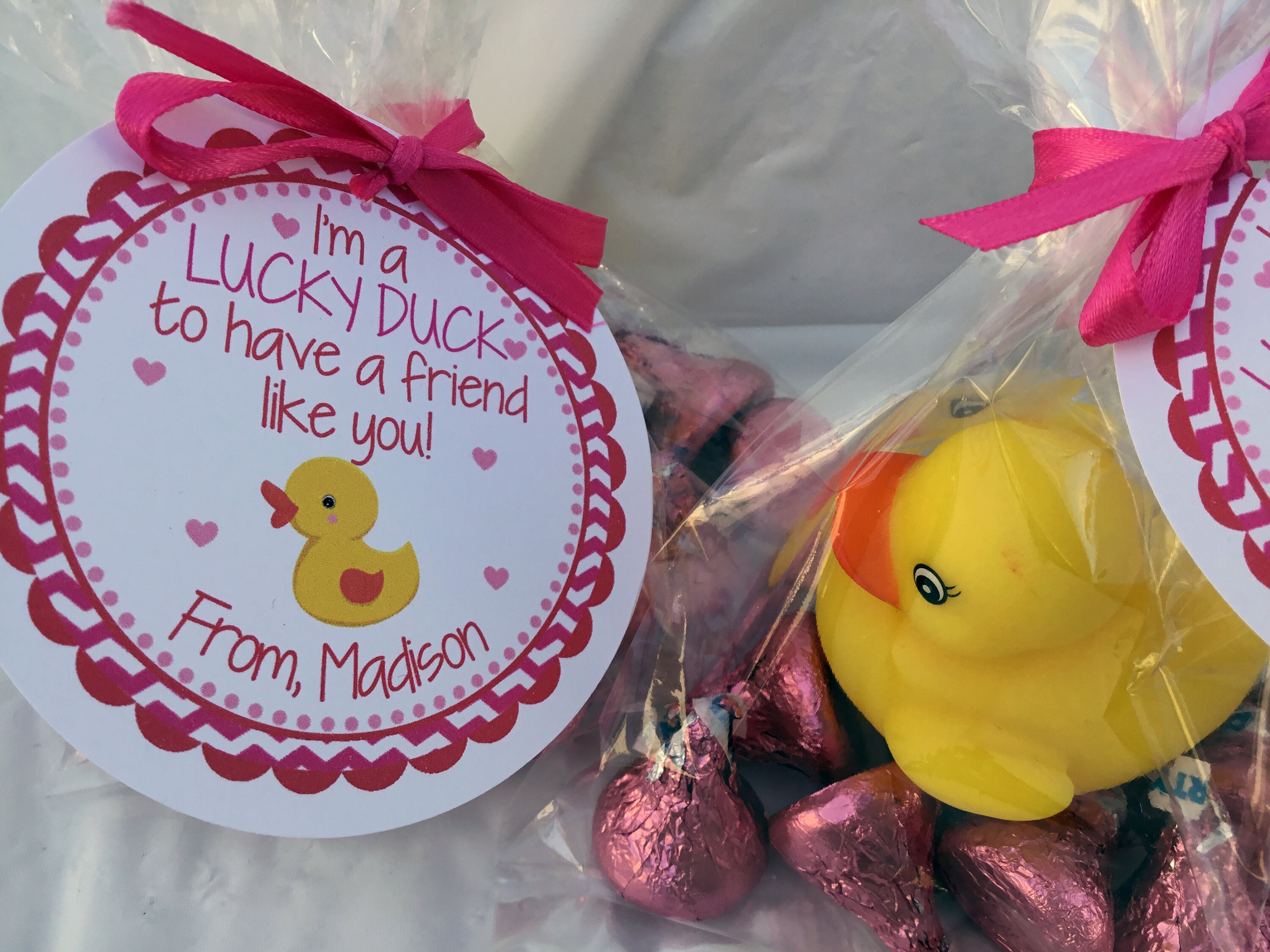 Editable Lucky Duck Valentines Day Tags Rubber Ducky | Etsy Canada