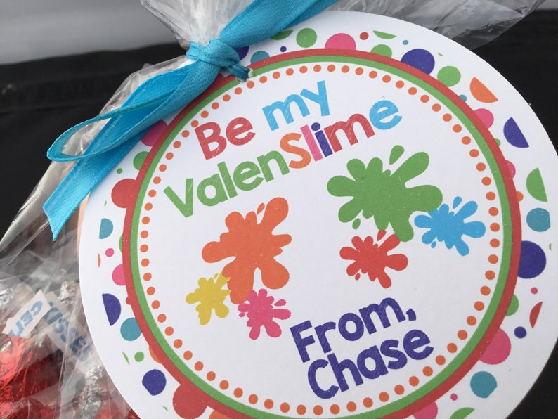 Editable Slime Valentine, Printable Valentines, Slime Valentine, Be My ...