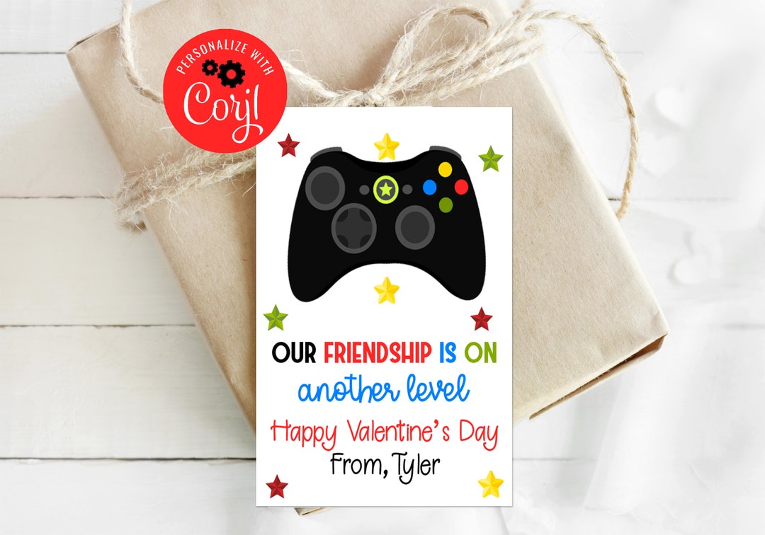 Editable Gamer Valentines, Video Game Valentine, Printable Valentines ...