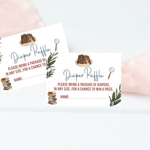 Printable Book Themed Baby Shower Invitation Set Storybook Baby Shower ...