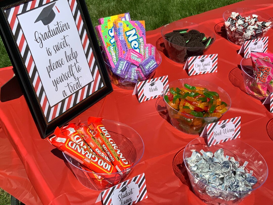 Red and Black Graduation, Graduation Party Decorations, Graduation ...