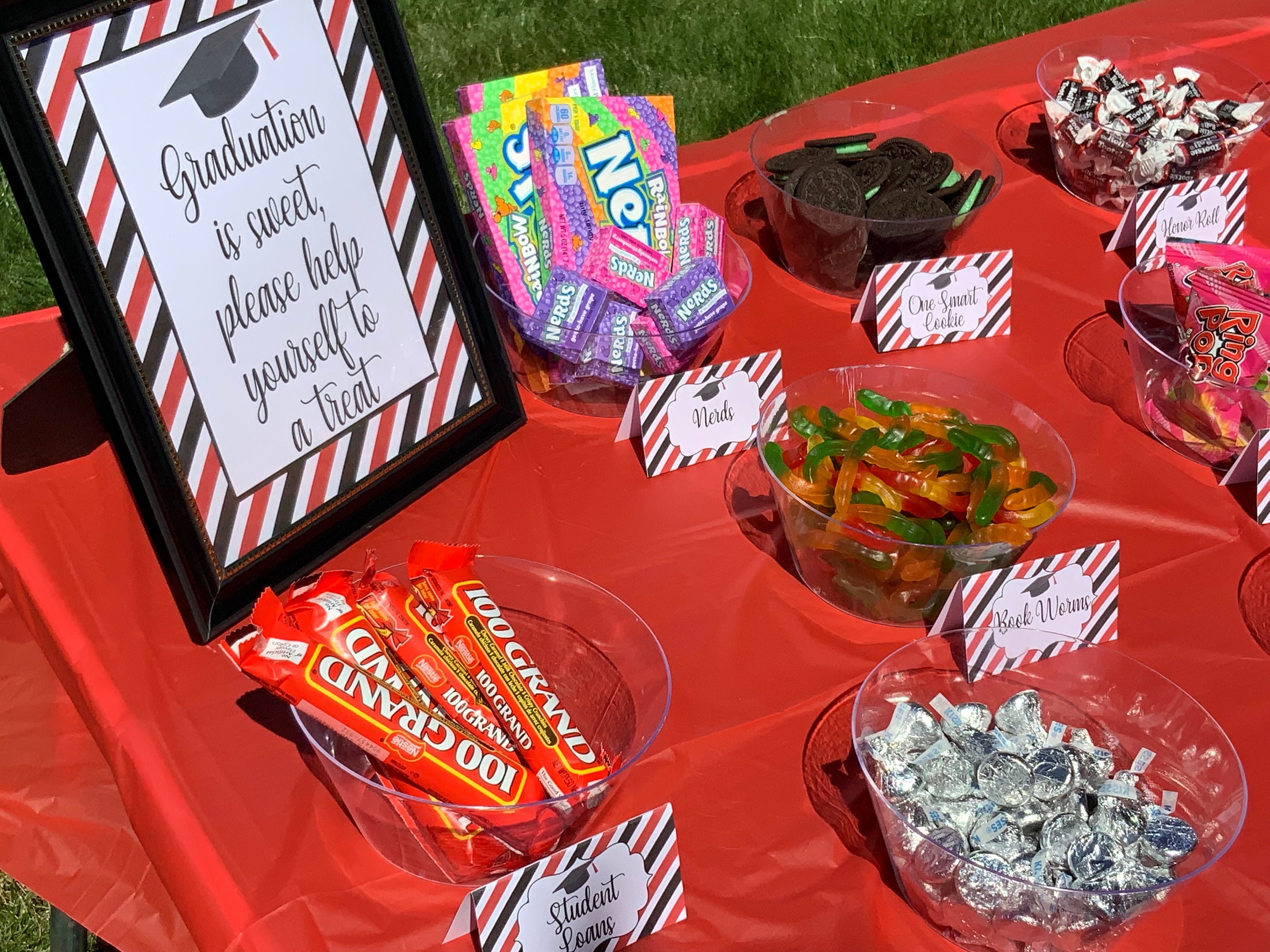 Red and Black Graduation, Graduation Party Decorations, Graduation ...