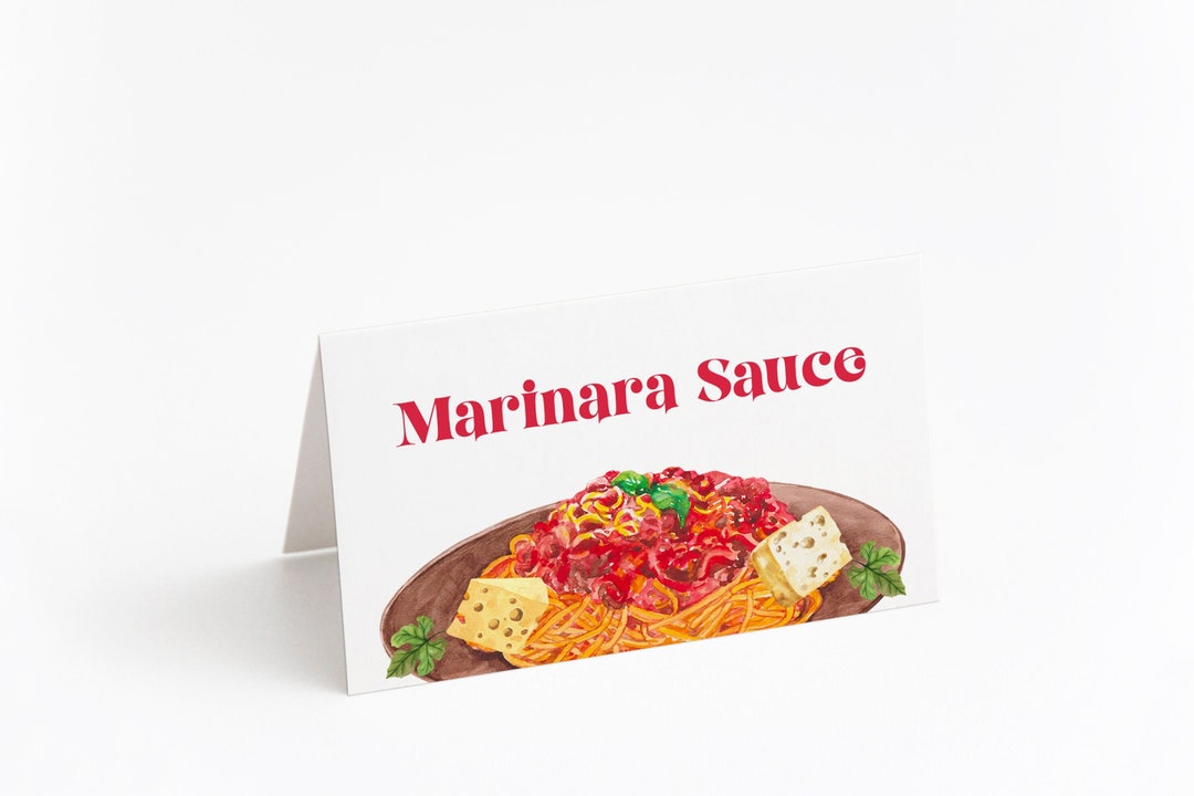 Editable Spaghetti Dinner Food Card Template, Spaghetti Feed ...