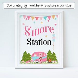 Editable Glamping Welcome Sign, Camping Party, Glamping Party, Camping ...