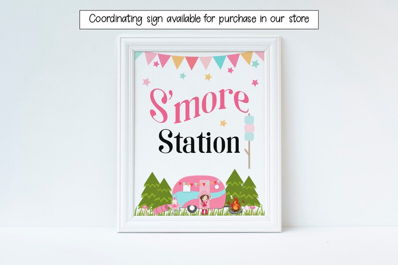 Editable Glamping Welcome Sign Camping Party Glamping Party - Etsy