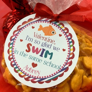Goldfish Valentine, I'm so Glad We Swim in the Same School, Goldfish ...