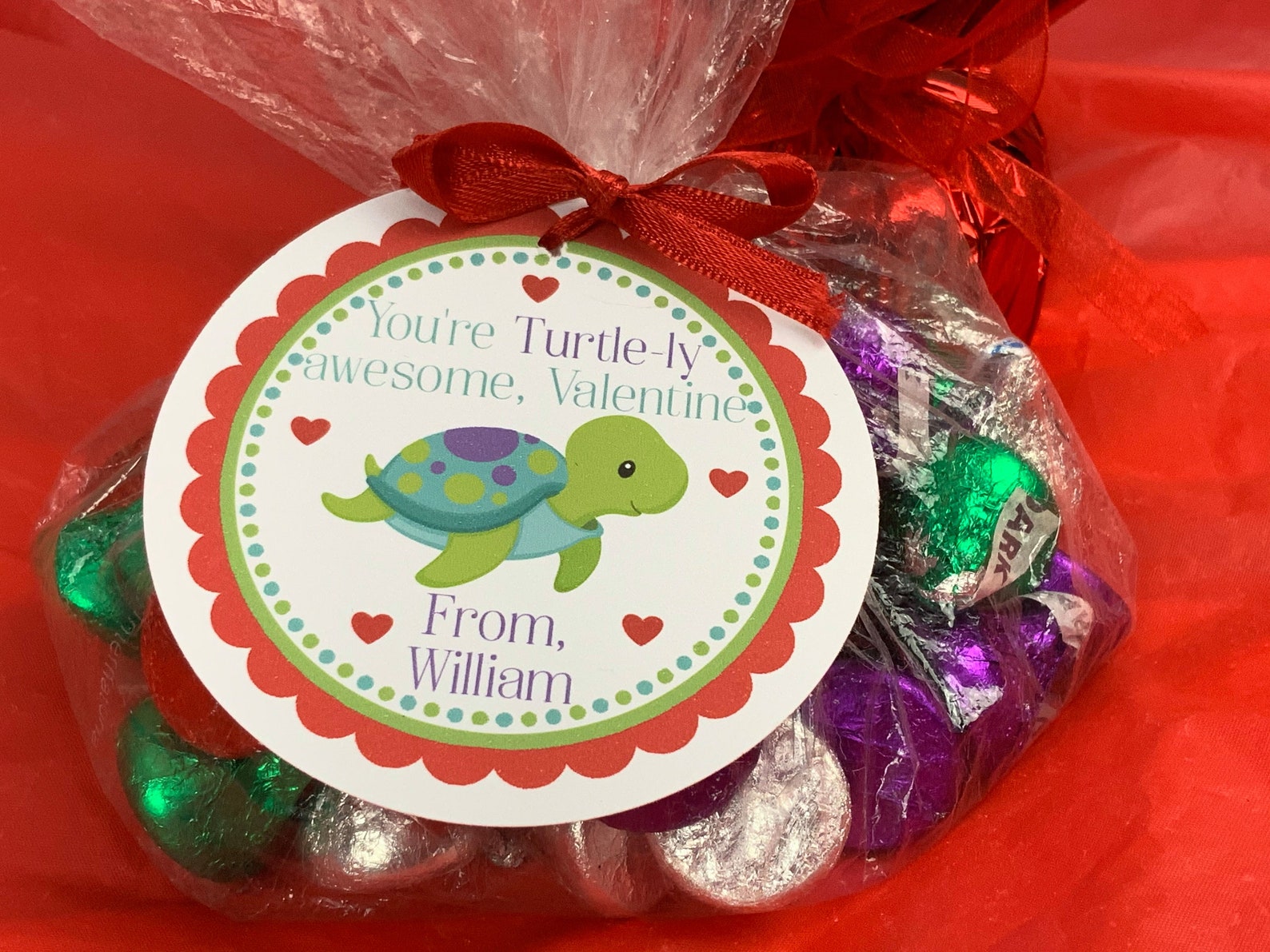 You're Turtle-ly Awesome Valentine Turtle Valentine Kids - Etsy