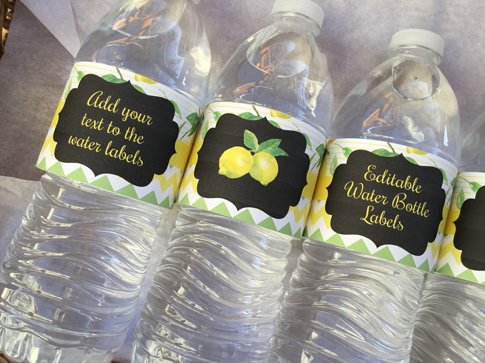 Editable Lemonade Water Bottle Labels, Lemonade Decorations, Lemonade ...