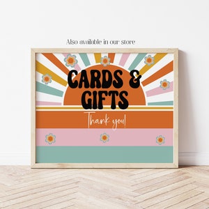 Groovy Favor Tag Template, Hippie Birthday Party, Retro Birthday Party ...