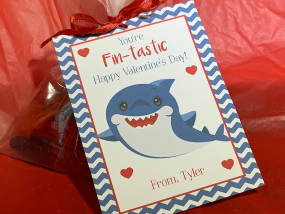 Baby Shark, Shark Valentine, You're Fin-tastic, Boy Valentines ...