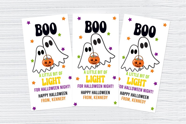 Printable A Little Bit of Light for Your Halloween Night Glow - Etsy
