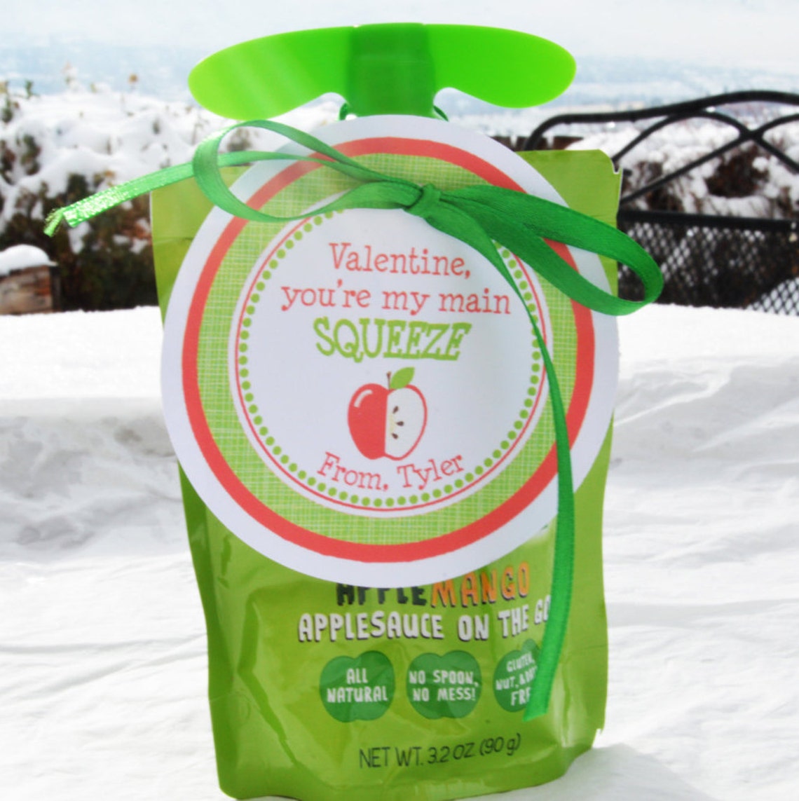 Main Squeeze Tag Applesauce Tag Squeeze Pouch Valentine - Etsy
