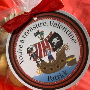 Pirate Valentine, Printable Valentines, You're a Treasure Valentine ...