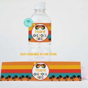 Editable One Cool Dude Sign Milestone Sign 1st Birthday - Etsy