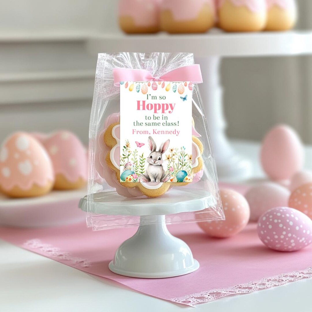 Editable I'm so Hoppy to Be in the Same Class Easter Tag, Printable ...