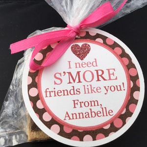Smore Valentine Tag Classroom Valentines Kids Valentines - Etsy