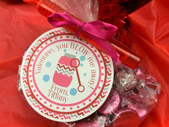 Printable Valentines, You Blow Me Away, Valentine Tag, Bubble Valentine ...