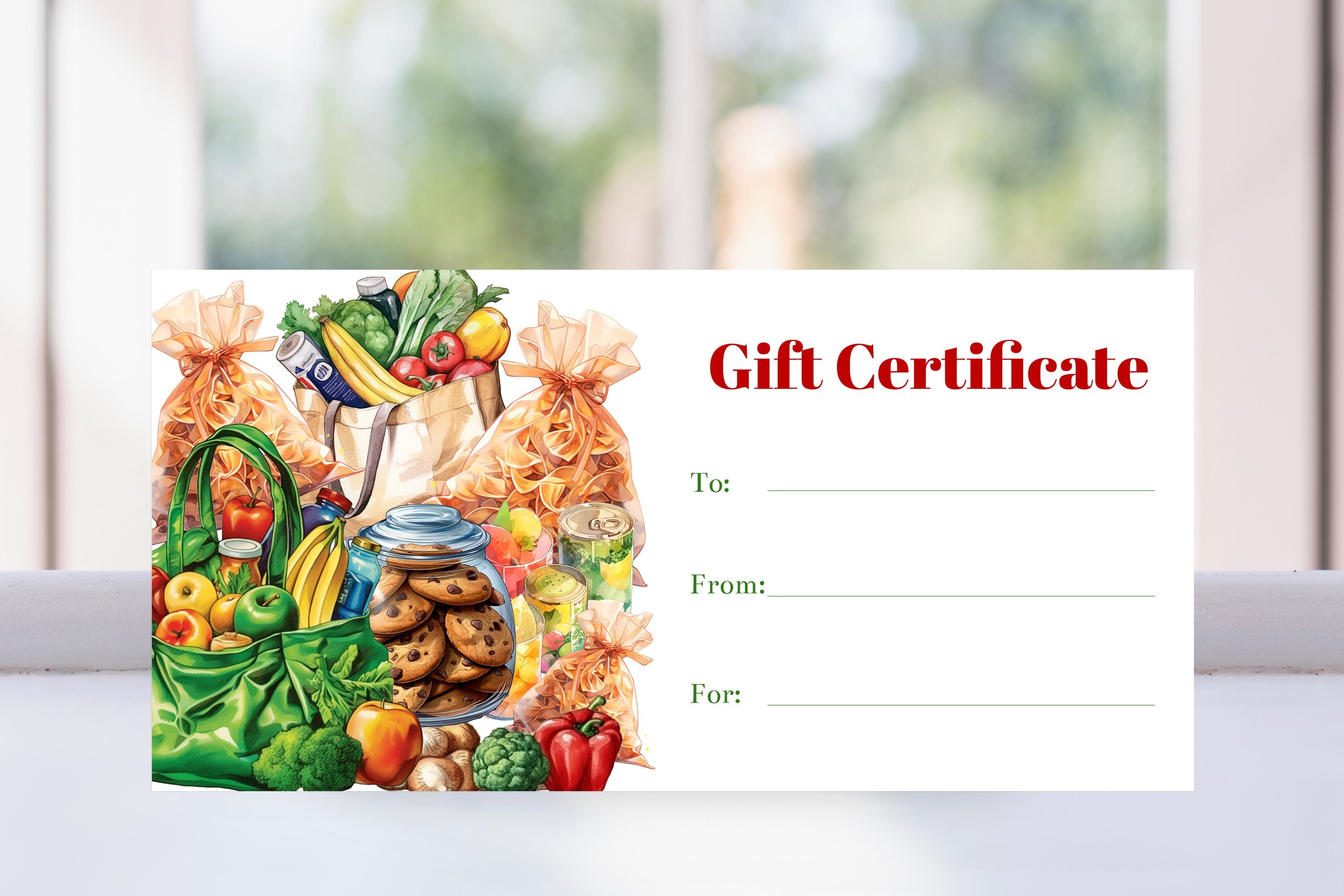 Store Gift Certificate Template