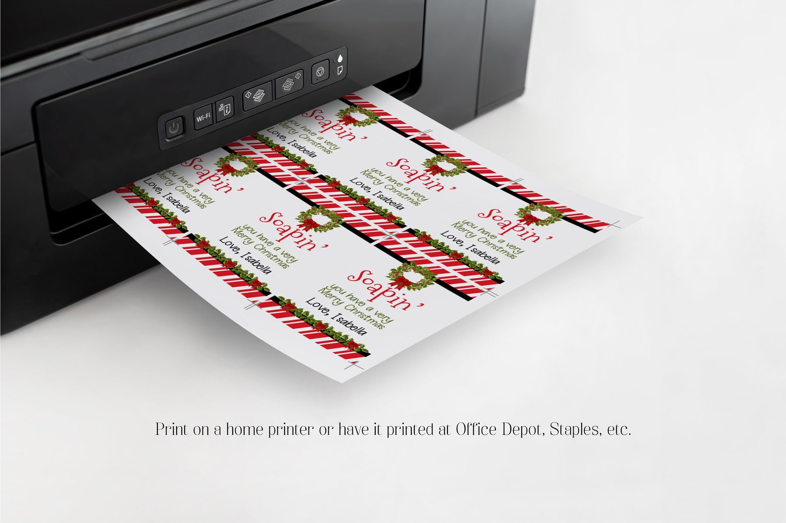 Editable Christmas Tags Soapin' You Have a Very Merry - Etsy