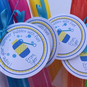 Bubble Tags, Last Day of School, Summer Tags, Tags for Bubble, Blow ...