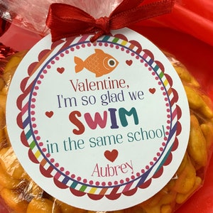 Editable Valentines, Printable Valentines, Goldfish Valentines, I'm so ...