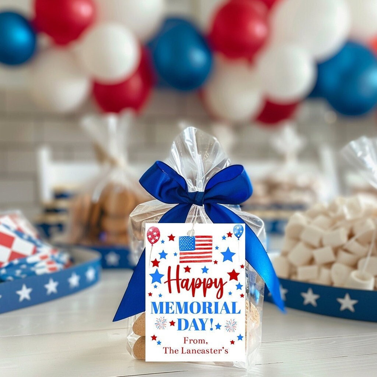 Editable Memorial Day Weekend Favor Tag Template, Memorial Weekend Gift ...