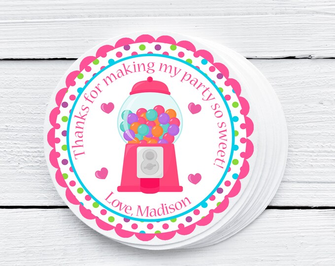 Printable Candy Favor Tag Birthday Favor Tag Thank for - Etsy