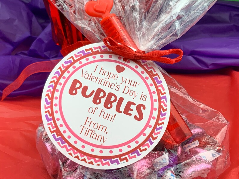 I hope your Valentine's Day is Bubbles of Fun Kids | Etsy