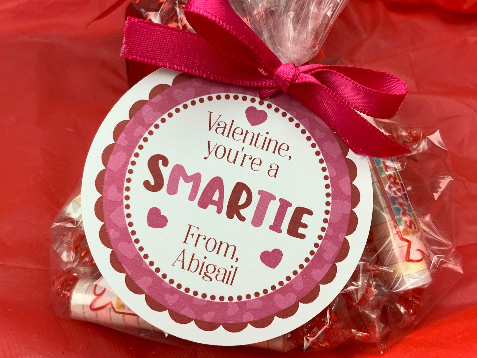 Valentine You're a Smartie Kids Valentines Valentines - Etsy