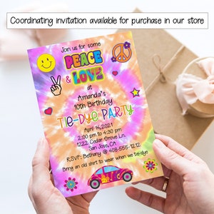 Editable Tie Dye Beverage Station, Drinks Sign, Beverage Sign, Tie Dye ...