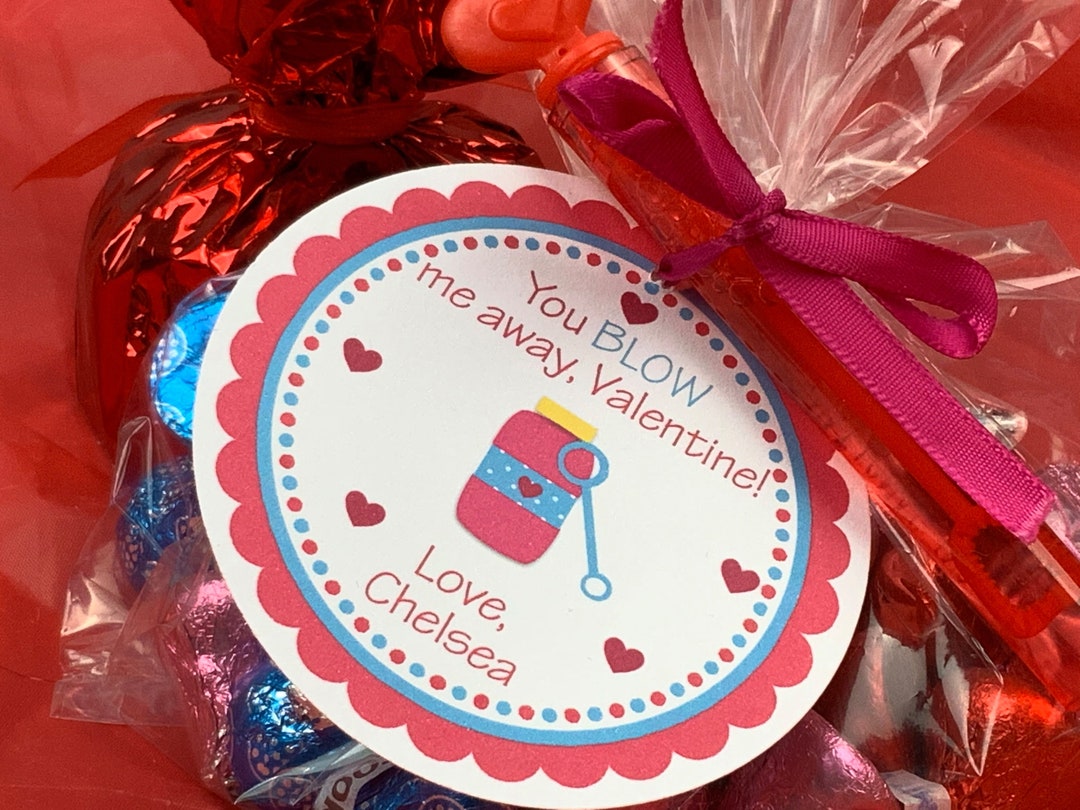 You Blow Me Away, Valentine Tag, Bubble Valentine Tag, Bubble Valentine ...