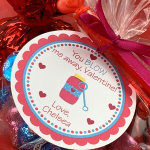 You Blow Me Away, Valentine Tag, Bubble Valentine Tag, Bubble Valentine ...