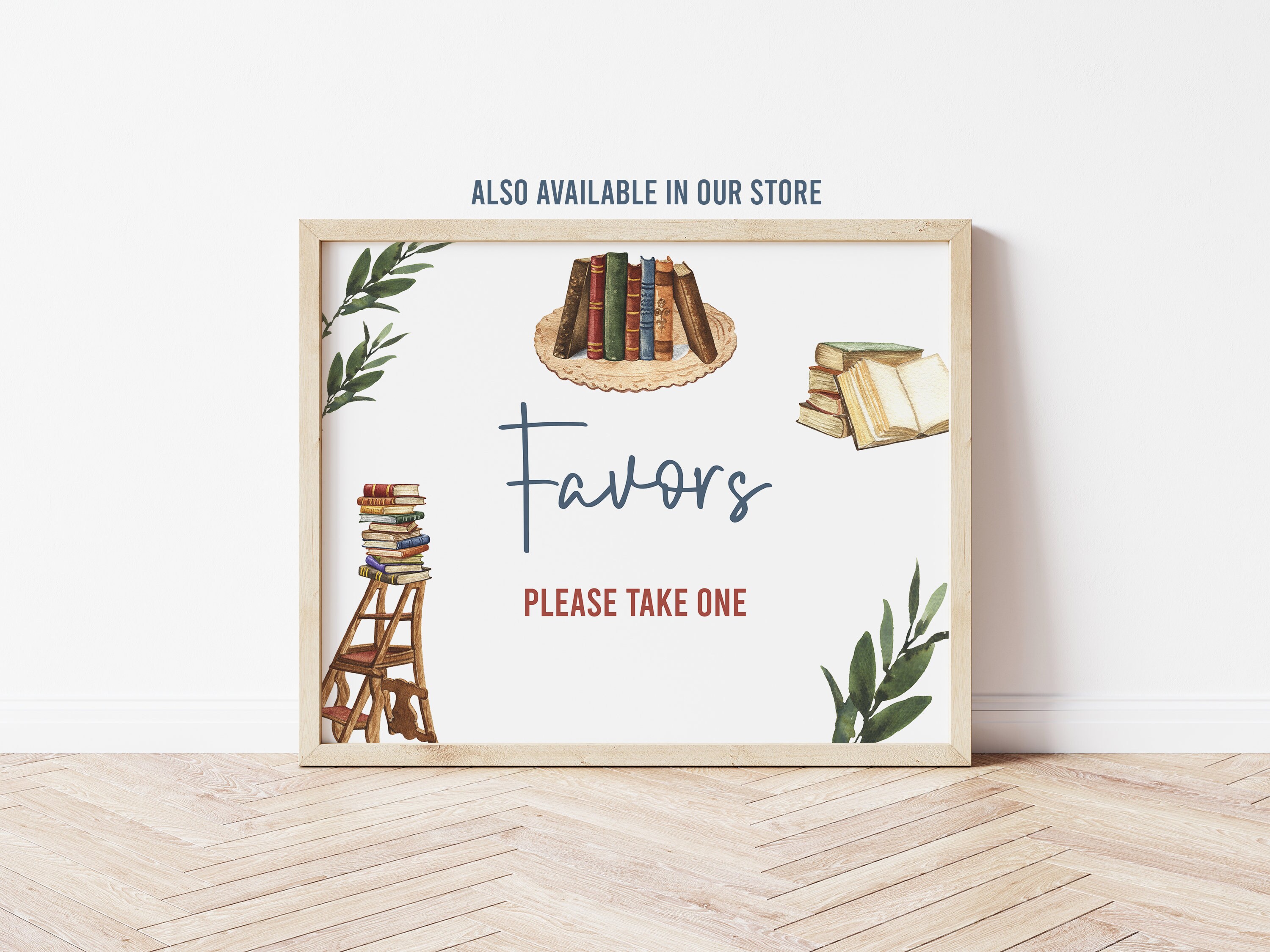 Printable Cards and Gifts Sign Book Themed Baby Shower Gift | Etsy