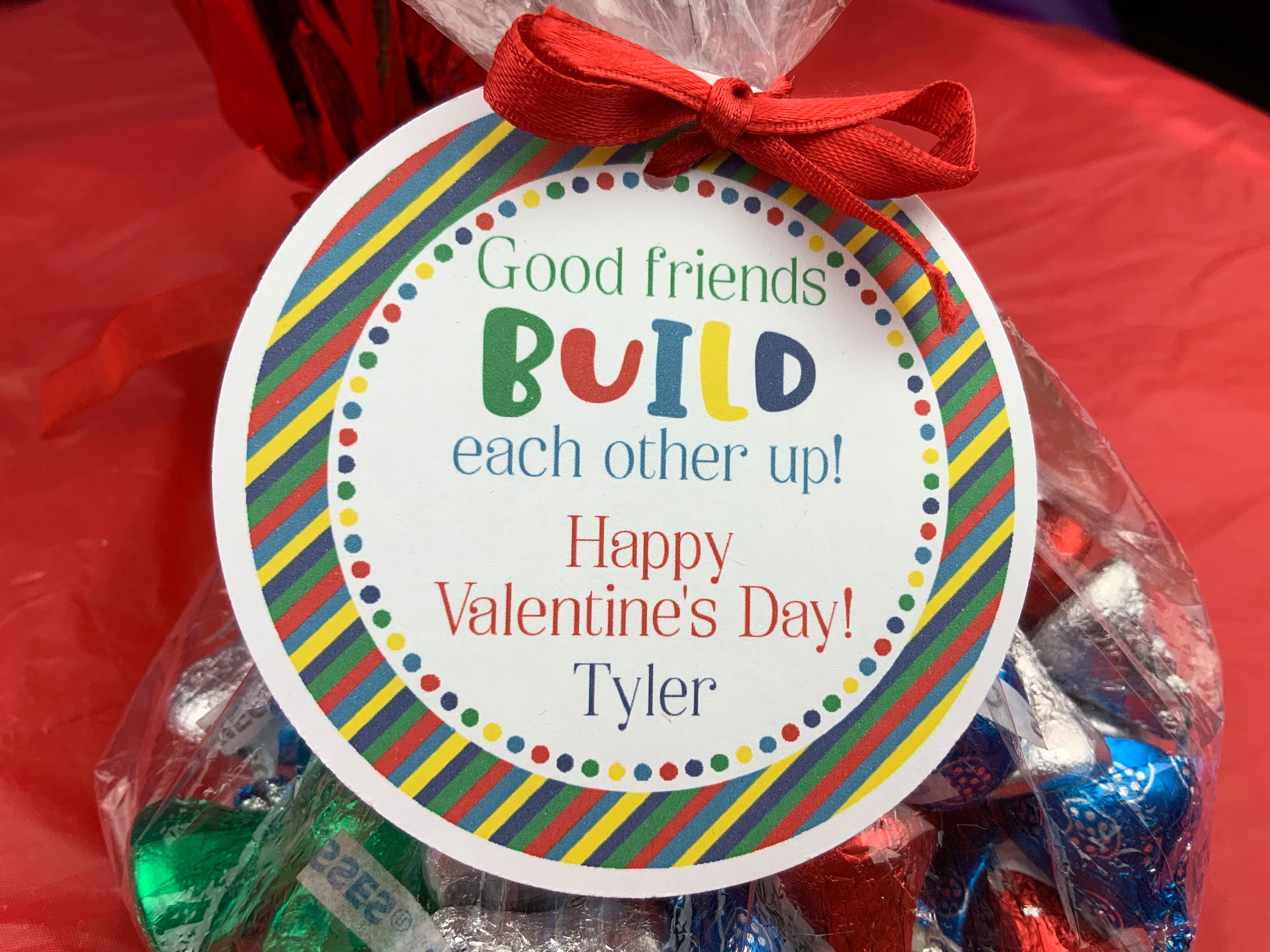 Building Valentine, Building Bricks Valentine, Good Friends Build Each ...