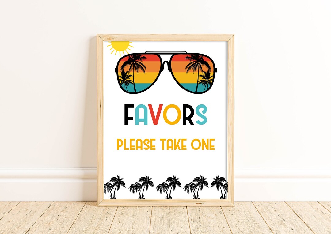 One Cool Dude Favor Sign Two Cool Birthday Party Sign 1st - Etsy
