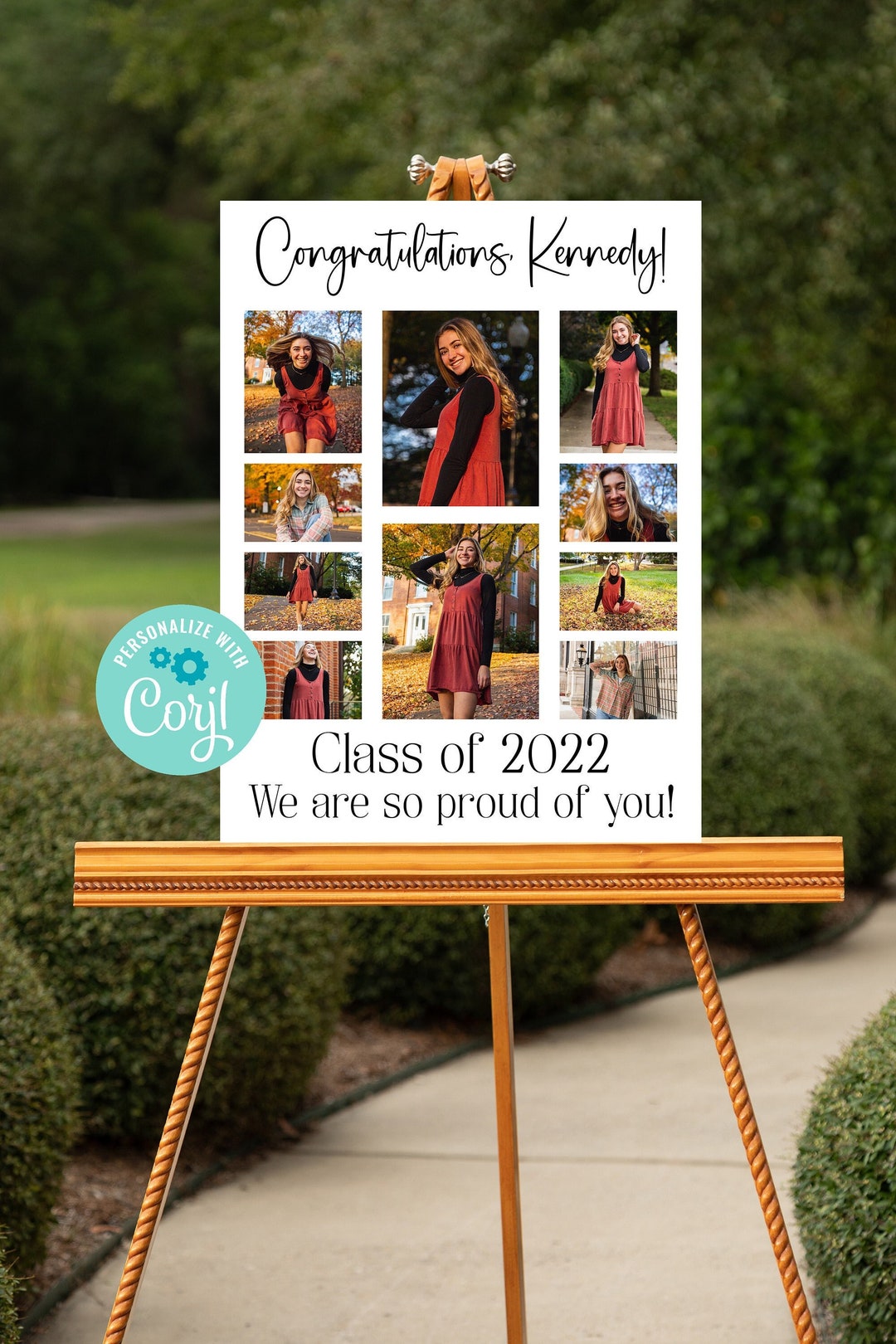 Printable Graduation Party Welcome Collage Template Editable - Etsy
