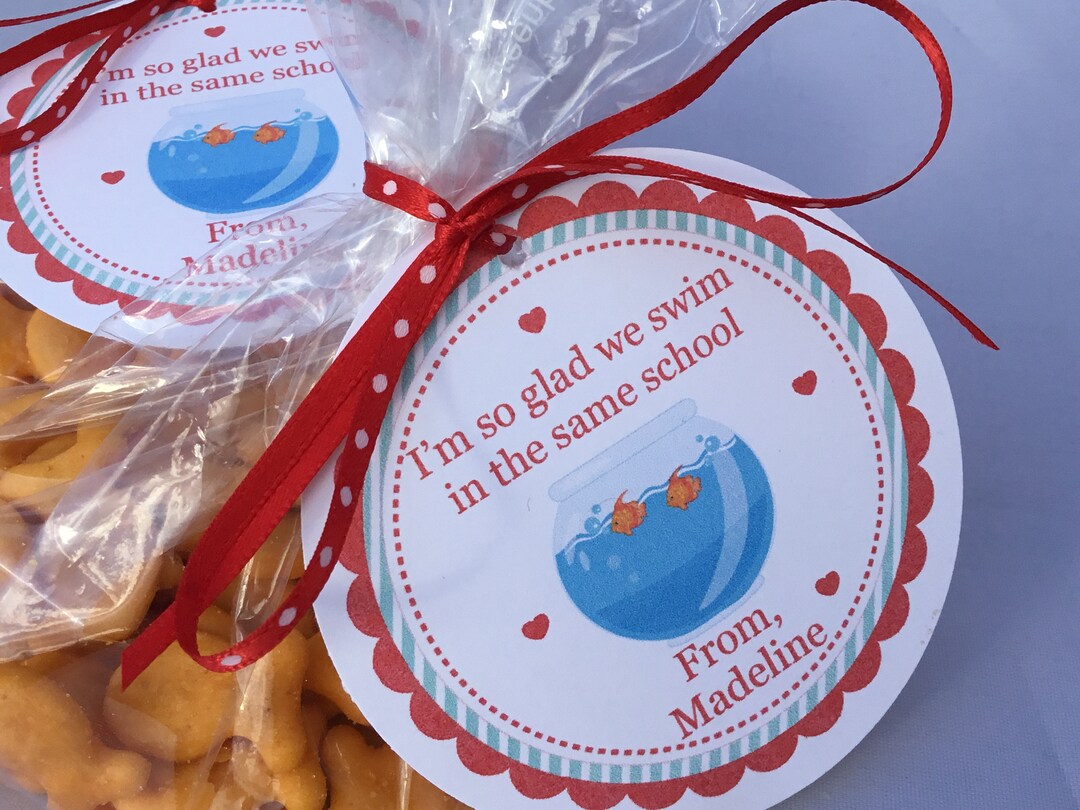 Goldfish Valentine, so Glad We Swim in the Same School, Goldfish ...
