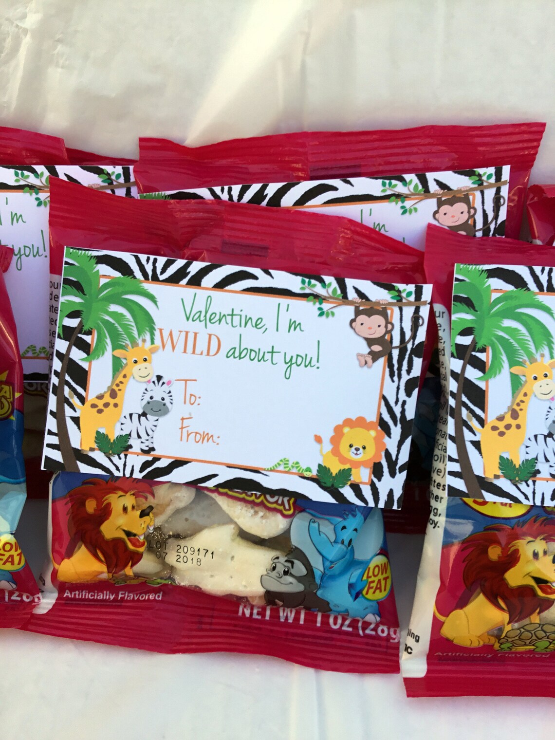 Animal Crackers, Valentine, Animal Valentine, Wild About You, Valentine ...