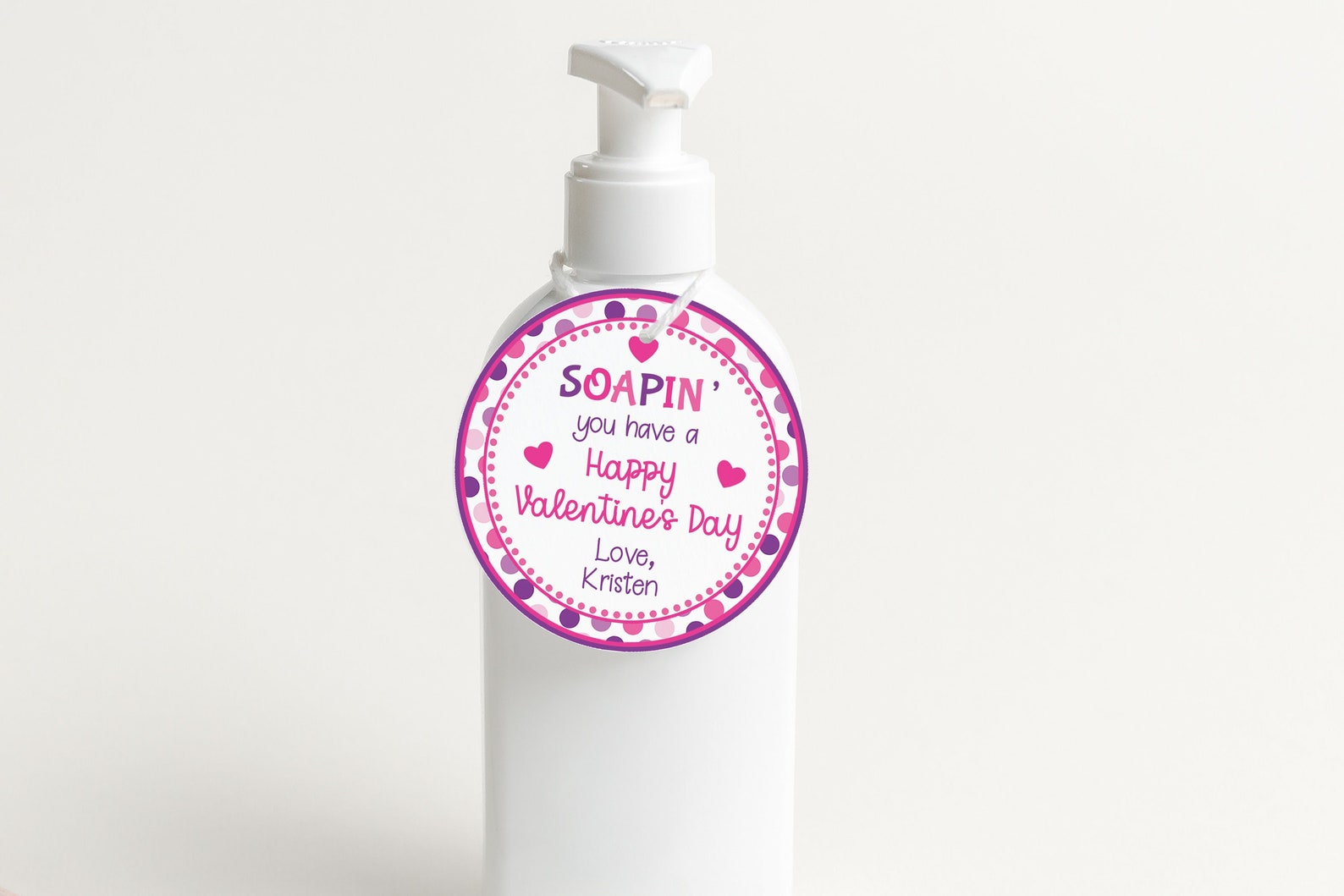 Soapin' You Have a Happy Valentine's Day, Soap Tag, Classroom ...