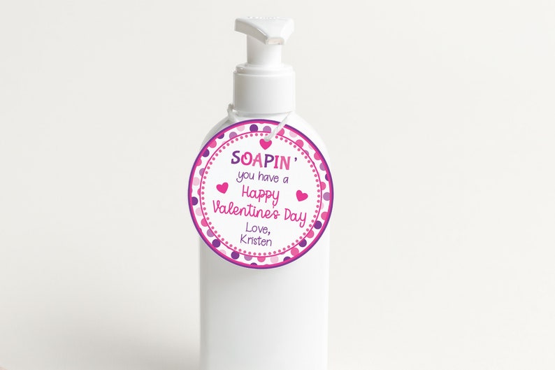 Soapin' You Have a Happy Valentine's Day Soap Tag - Etsy