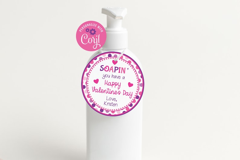 Editable Soapin' You Have a Happy Valentine's Day - Etsy