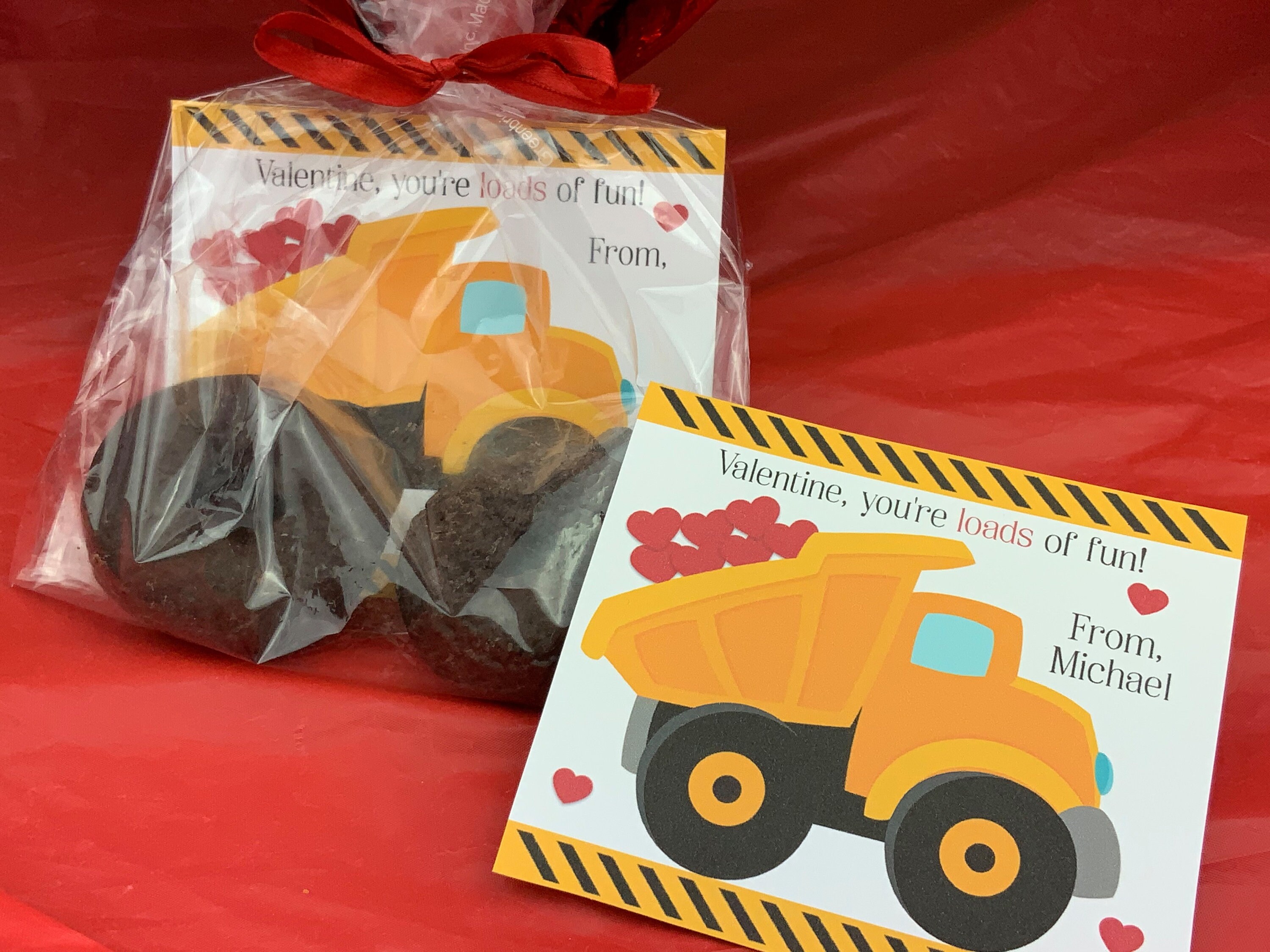 Editable Dump Truck Valentines Printable Valentines | Etsy