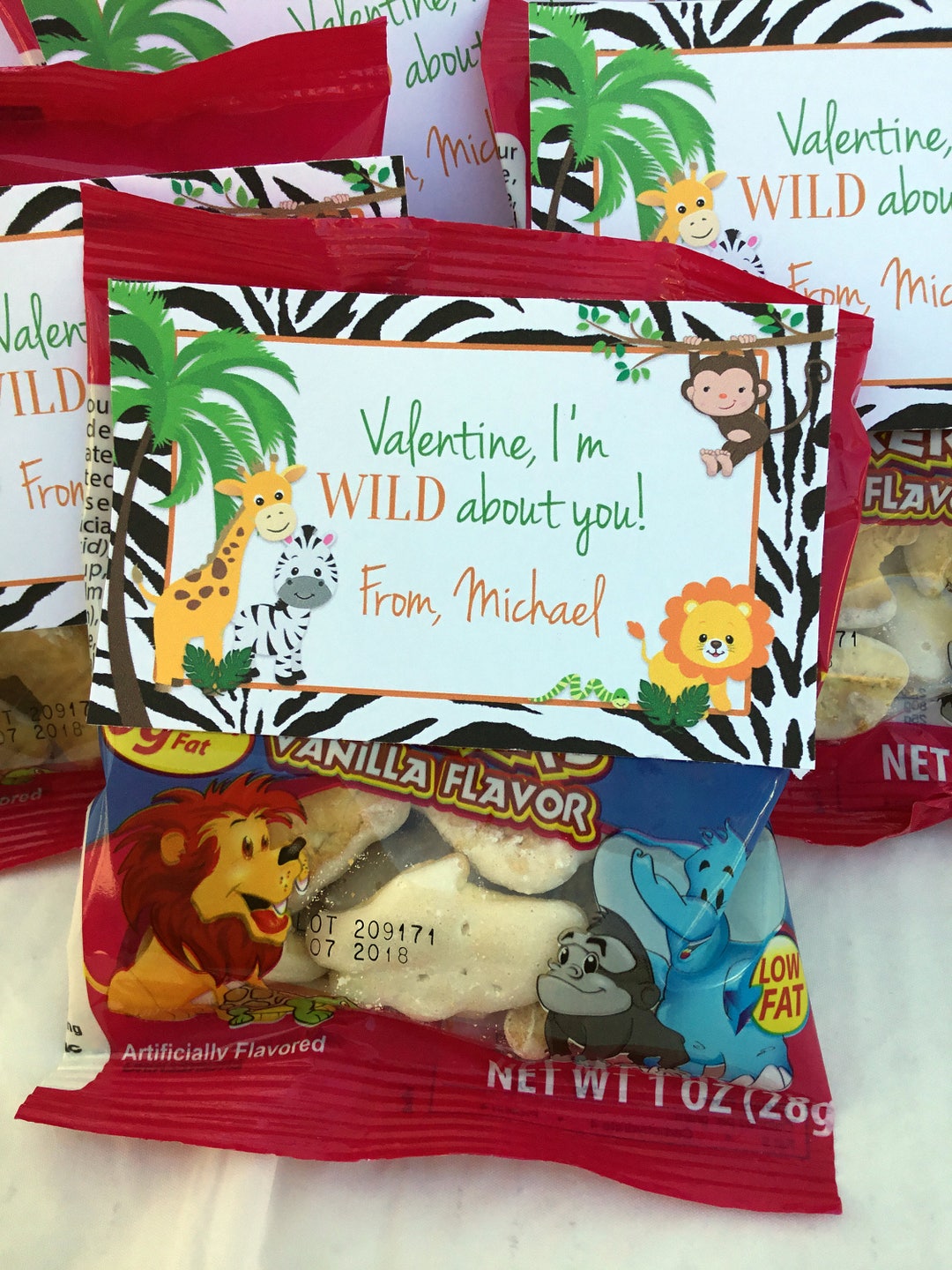 Animal Valentine, Animal Crackers, Valentine, Wild About You, Valentine ...